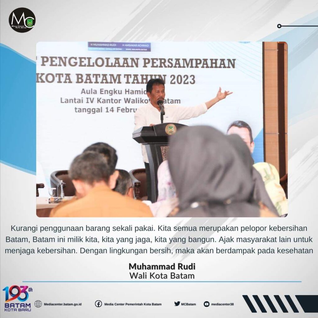 Ketuk Hati warga menjaga kebersihan Kota,Rudi Batam Milik kita – Kompas News