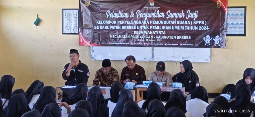 Pelantikan dan pengambilan sumpah anggota kpps – Kompas News