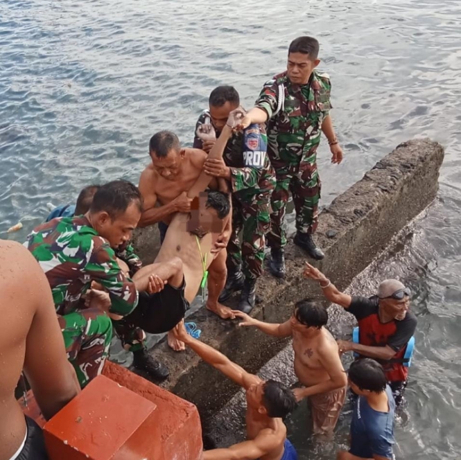 Pria 38 Tahun Ini Ditemukan Meninggal Dunia Di Perairan Pantai Falajawa 1 Kote Ternate Tengah ...