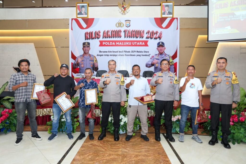 Paparkan Capaian Kinerja Tahun 2024, Polda Maluku Utara Gelar Rilis Akhir Tahun – Kompas News